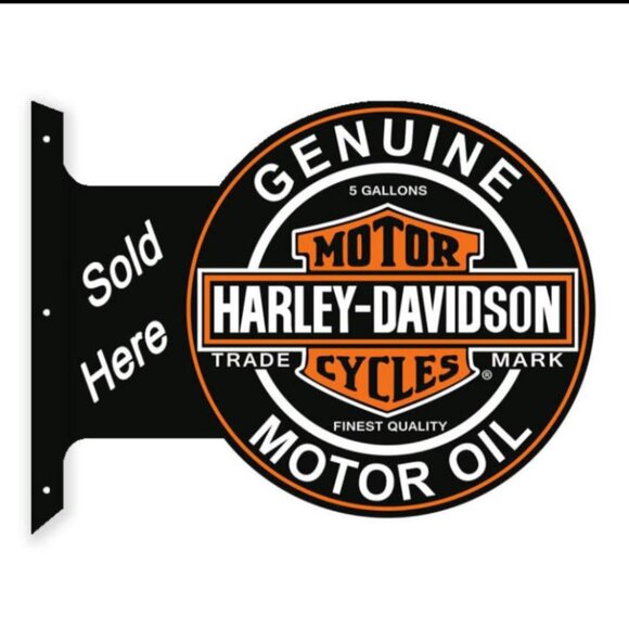 Wall Decor | Vintage Retro Double Sided Harley Davidson Genuine Motor ...